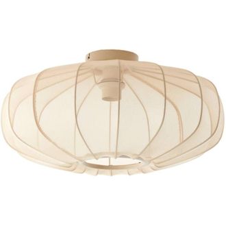 Light & Living Light&living - plafonnier - Plumalia - beige - textile