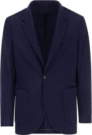 Brunello Cucinelli Homme, Vestes, Bleu, Taille: 3XL Blazer D&eacute;structur&eacute; &agrave; Deux Boutons