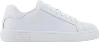 A|X Armani Exchange Femme, Chaussures, Blanc, Taille: 39 EU Baskets Blanches &agrave; Lacets