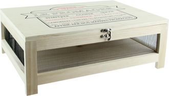 COOK CONCEPT K&auml;sekeller mit Serviertablett, 27cm x 38,6cm x 14.7cm, Beige