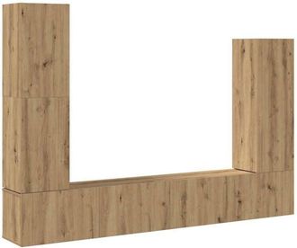 vidaXL Vidaxl - Ensemble de meuble tv mural 4 pcs chêne artisanal
