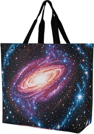 Generic Constellation, Amas D&Eacute;toiles, Galaxies Sac A Main Femmes L&eacute;ger Tote Bag R&eacute;utilisable Sac &Agrave; Bandouli&egrave;re Pour Travail Shopping Voyage
