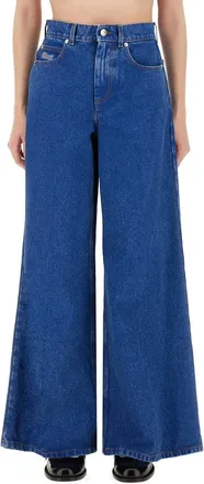 Marni Wide Leg Denim Jeans - Blue