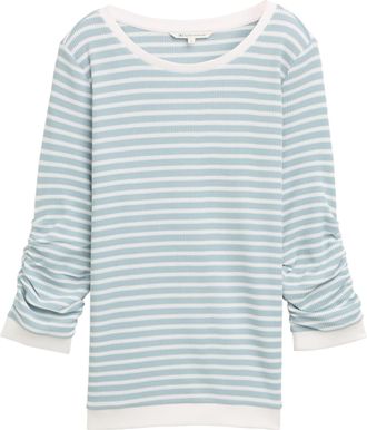 Tom Tailor Damen 1044659 Sweatshirt, 38894-Anitique Rose White Stripe, XL