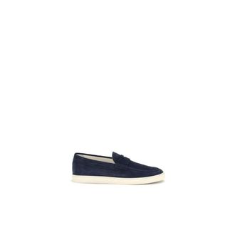 Brunello Cucinelli Homme, Chaussures, Bleu, Taille: 41 EU Bos Taurus Mocassins Slip-On
