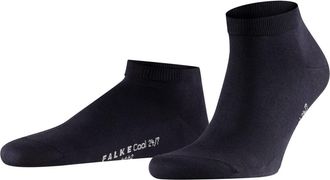 Falke Herren Sneakersocken Cool 24/7 M Sn Baumwolle kurz einfarbig 1 Paar, Blau Dark Navy 6375, 39-40
