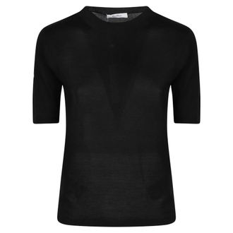 Max Mara Rundhals-Strickware - - Knitwear - Damen - Schwarzk - L