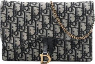 Dior Pre-owned Vintage Canvas Crossbody - - Pre-owned - Damen - Blau - ONE SIZE