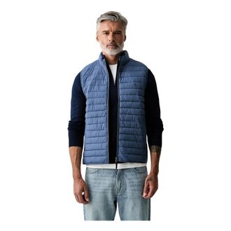 Hackett Gesteppte Gilet mit Logo-Stickerei - - Jackets - Herren - Blau - S