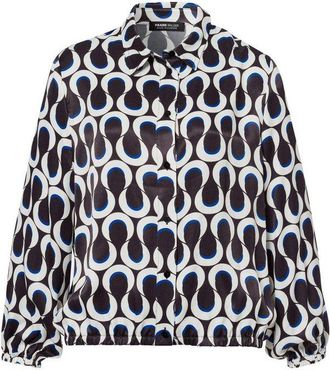 Frank Walder Klassische Bluse im einzigartigen Print
