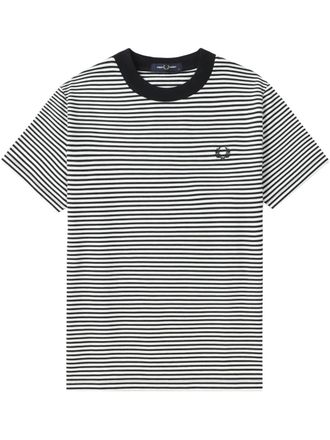 Fred Perry t-shirt en coton à rayures - Bleu