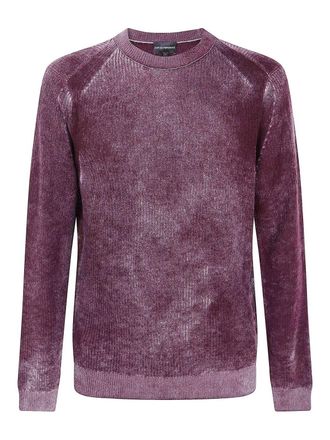 Emporio Armani Pull Col Rond - Rouge