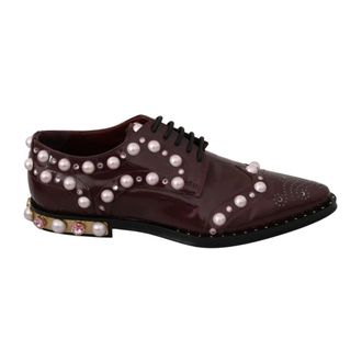 Dolce & Gabbana Pearl Embellished Oxfords - - Shoes - Damen - Braun - 39 EU