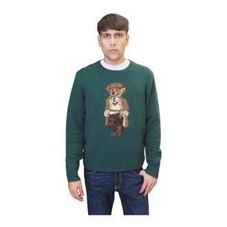 Ralph Lauren Polo Bear Sweater - - Knitwear - Herren - Gr&uuml;n - L