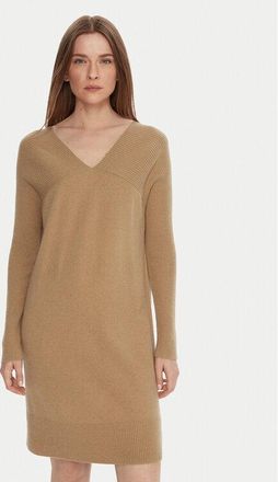 Benetton United Colors Of Benetton Strickkleid 1044DV02C Beige Relaxed Fit