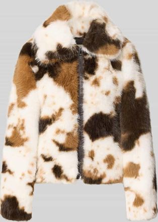 AMBER & JUNE Webpelzjacke mit Animal Print