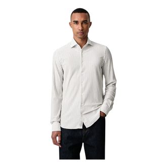 Michael Kors Chemise ray&eacute;e coupe ajust&eacute;e - Homme - Chemises - Gris - Taille: 3XL