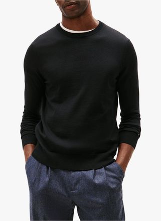 Tommy Hilfiger Pull uni col rond en laine