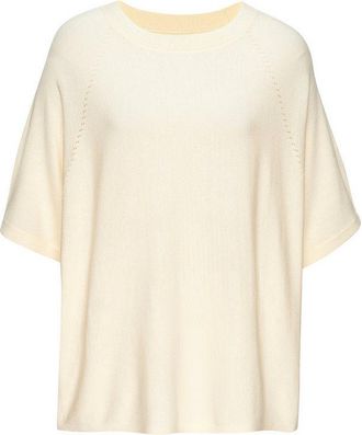 Vivance Kurzarmshirt mit Lochstrickmuster aus weichem Viskose-Strick