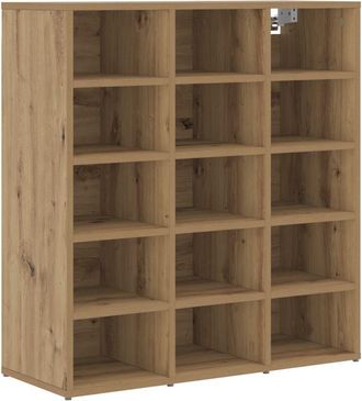 vidaXL Vidaxl - Cabinet à chaussures avec étagère avec stockage chêne artisanal 103x30x51 cm