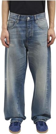 Sunflower Homme, Jeans, Bleu, Taille: W30 Pantaloni Wide Twist en Denim