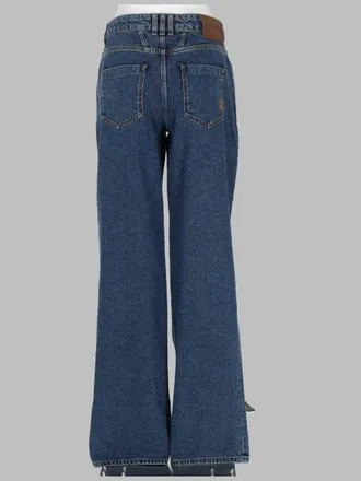 Balmain Straight Leg Denim Jeans - Blue