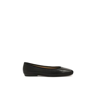Kazar Schwarze Lederballerinas mit abgeschr&auml;gter Nase - - Shoes - Damen - Schwarzk - 39 EU