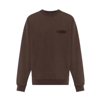 Jacquemus Homme, Sweatshirts et sweats &agrave; capuche, Brun, Taille: XL SweaT-shirt en gros-grain
