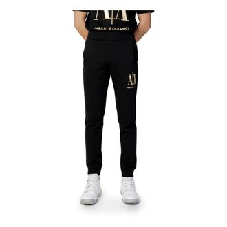 A|X Armani Exchange Baumwollhose mit Print und Vordertaschen - - Trousers - Herren - Schwarzk - S