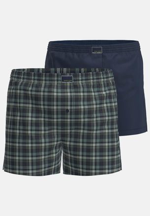 Tom Tailor Webboxer TOM TAILOR, Herren, Gr. 4, blau, mittel, karo, Webqualit&auml;t, Obermaterial: 100% Baumwolle, Unterhosen