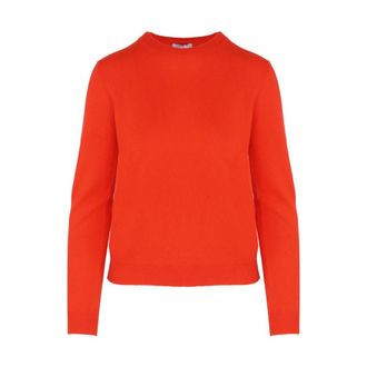 Malo unisex, Sweatshirts et sweats &agrave; capuche, Orange, Taille: L Cashmere Crewneck