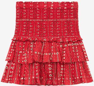 Isabel Marant Jupe Naomi - Femme - Rouge - Taille 34 - Marant Étoile