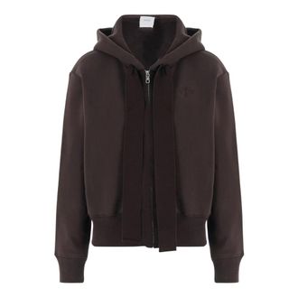 Patou Kapuzenpullover aus Baumwolle mit Rei&szlig;verschluss - - Sweatshirts & Hoodies - Damen - Braun - M