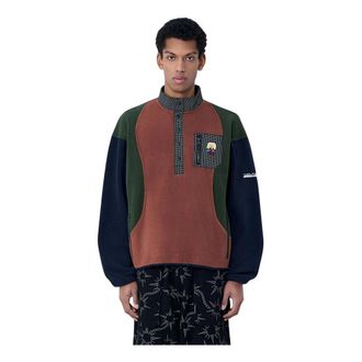 Brain Dead Fleece-Pullover mit Knopfleiste - - Sweatshirts & Hoodies - Herren - Mehrfarbig - L