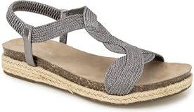 Kenneth Cole Reaction Plateforme Harmony pour femme, Tissu en étain, 38.5 EU