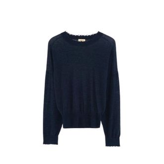 Bellerose Rybala Rundhalspullover - - Knitwear - Damen - Blau - M