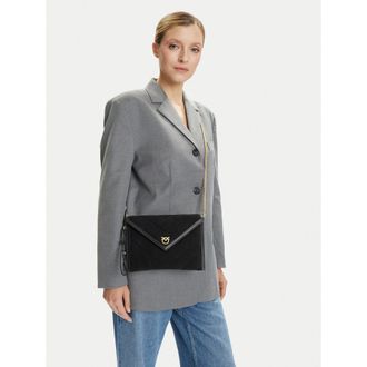 Pinko Handtasche PINKO Flat Purse Handle AI 25-26 PCPL 104820 A2JH Schwarz