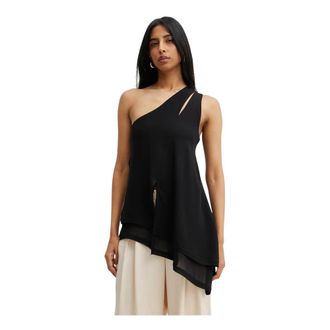 Silvian Heach Asymmetrisches One-Shoulder-Oberteil - - Tops - Damen - Schwarzk - XS