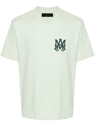 Amiri t-shirt M.A Bar en coton - Vert
