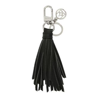 Kazar Femme, Accessoires, Noir, Taille: ONE Size &Eacute;l&eacute;gant porte-cl&eacute;s en cuir noir avec une pochette et des accents argent&eacute;s