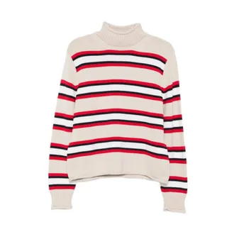 Semicouture Femme, Pulls, Multicolore, Taille: 36 FR Pull &agrave; col roul&eacute; Abby