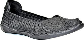 bernie mev. Chaussures de Ballet Plates Catwalk pour Femmes (Black, EU_Footwear_Size_System, Adult, Women, Numeric, Medium, Numeric_41)