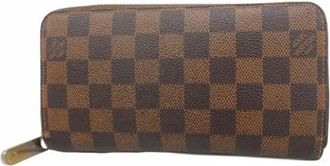 Louis Vuitton unisex, Pre-owned, Brun, Taille: ONE Size Portefeuille en tissu Pre-owned