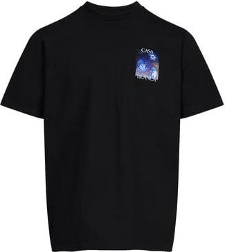 Casablanca Tee-shirt oversize col rond en coton mprim&eacute;