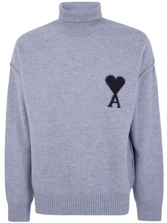 Ami Sweater Funnel Neck Quota Ami De Coeur