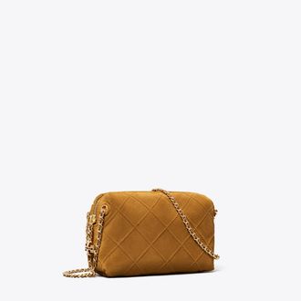 Tory Burch Damen Weiche Fleming Crossbody Bag aus Wildleder