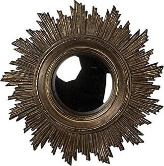 Chehoma Miroir Convexe Soleil dor&eacute; Antique 18cm