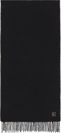Calvin Klein Echarpe r&eacute;versible &agrave; bords frang&eacute;s