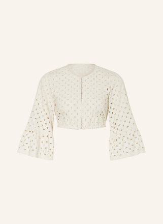Sportalm Dirndlbluse Aus Lochspitze beige