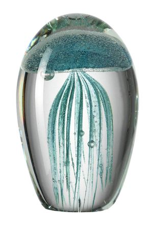 Leonardo Leonardo Oceano Deko-Objekt Qualle La Baia, türkis, handgefertigtes Farbglas, 026023